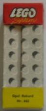 LEGO 662-2 HO Scale Opel Rekord Set Parts List