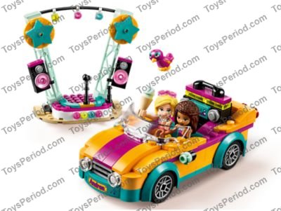 LEGO 41390 Andrea's Car & Stage Set Parts List