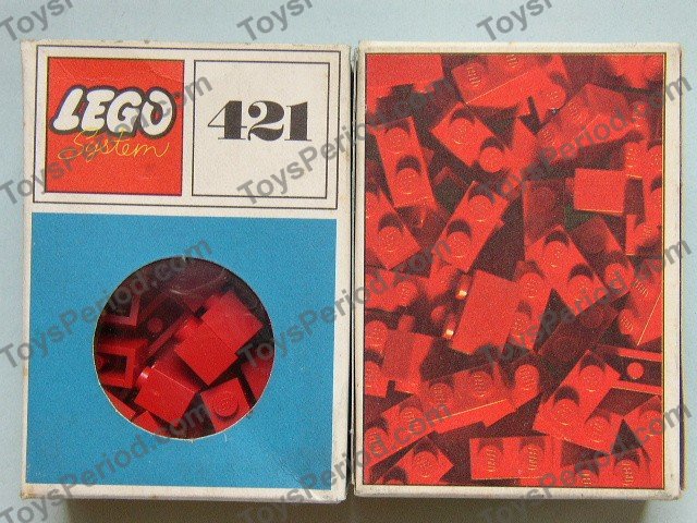 LEGO 421-1 1x2 Bricks Set Parts List