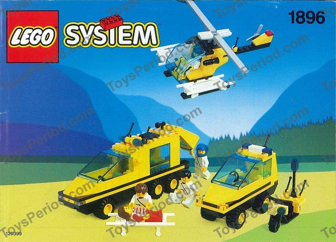 Town Theme Sets - LEGO 1896 Trauma Team Town Air Emergency Response Set ...
