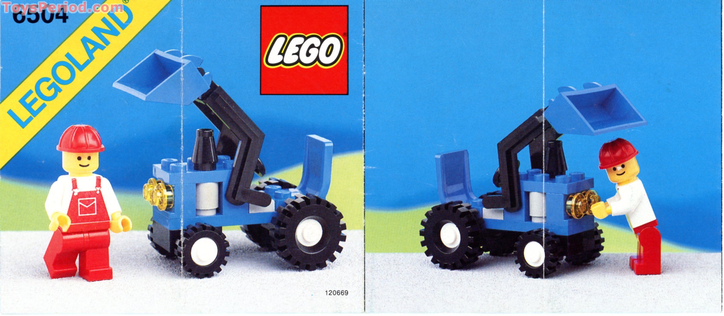 LEGO 6504 Tractor Instructions and Parts List