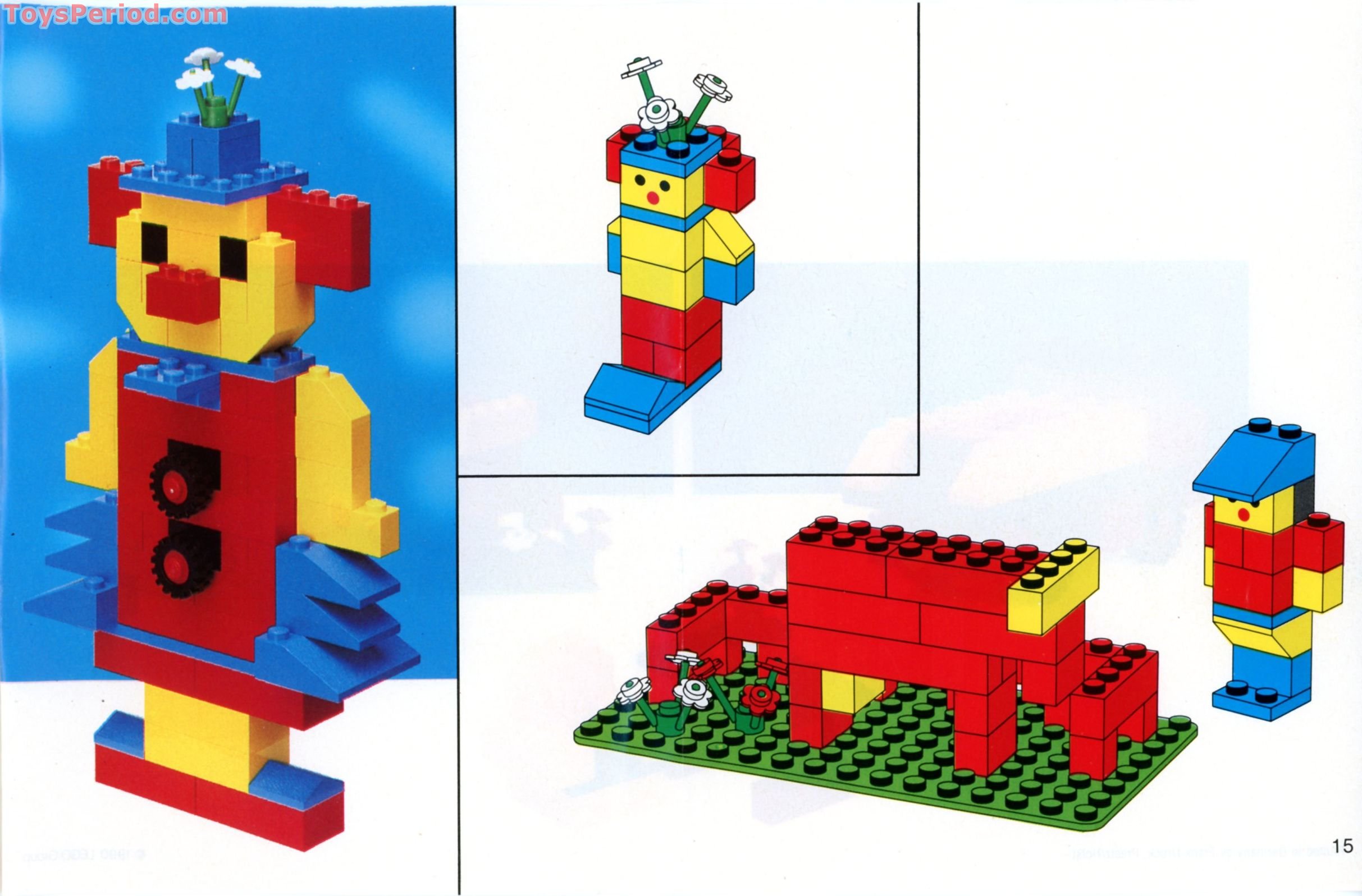 LEGO 515-1 Basic Building Set Instructions and Parts List