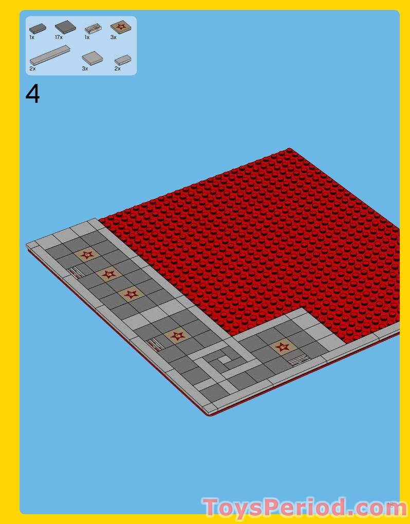 LEGO 10232 Palace Cinema Instructions and Parts List