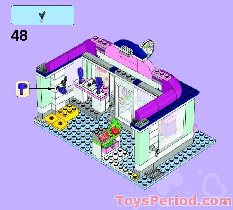 LEGO 41007 Heartlake Pet Salon Instructions and Parts List