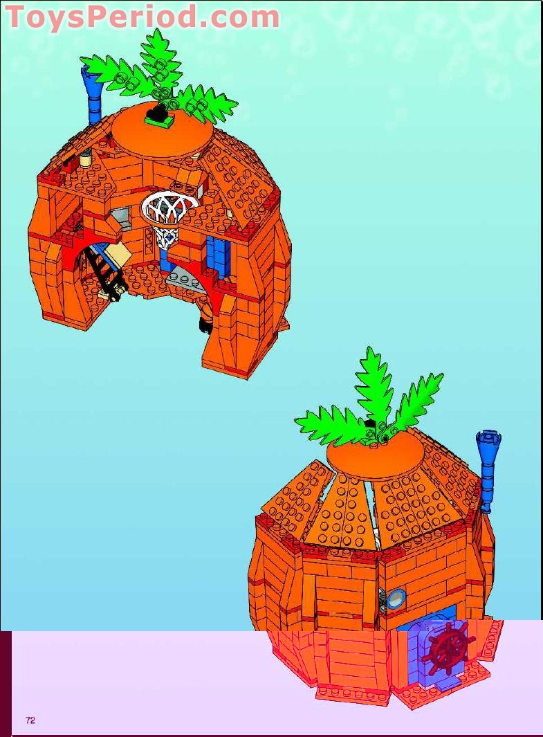 LEGO 3827 Adventures in Bikini Bottom Instructions and Parts List