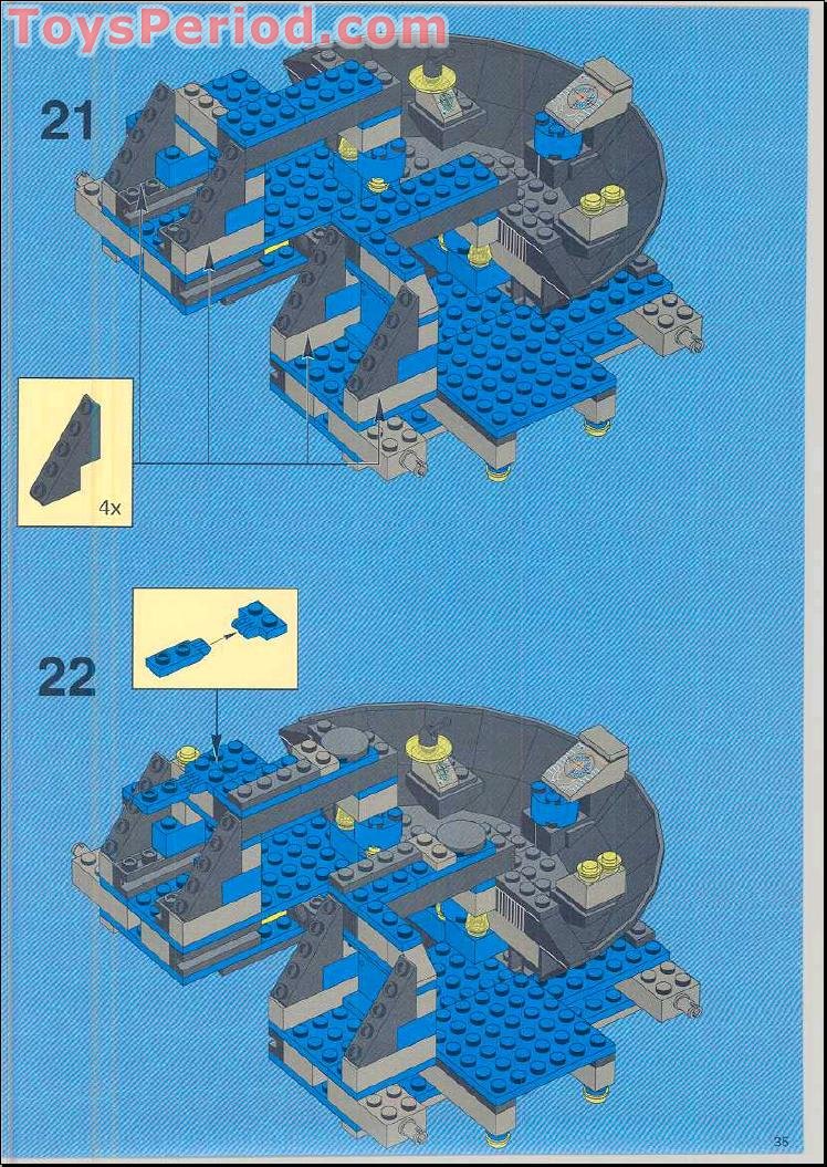LEGO 6977 Arachnoid Star Base Instructions and Parts List