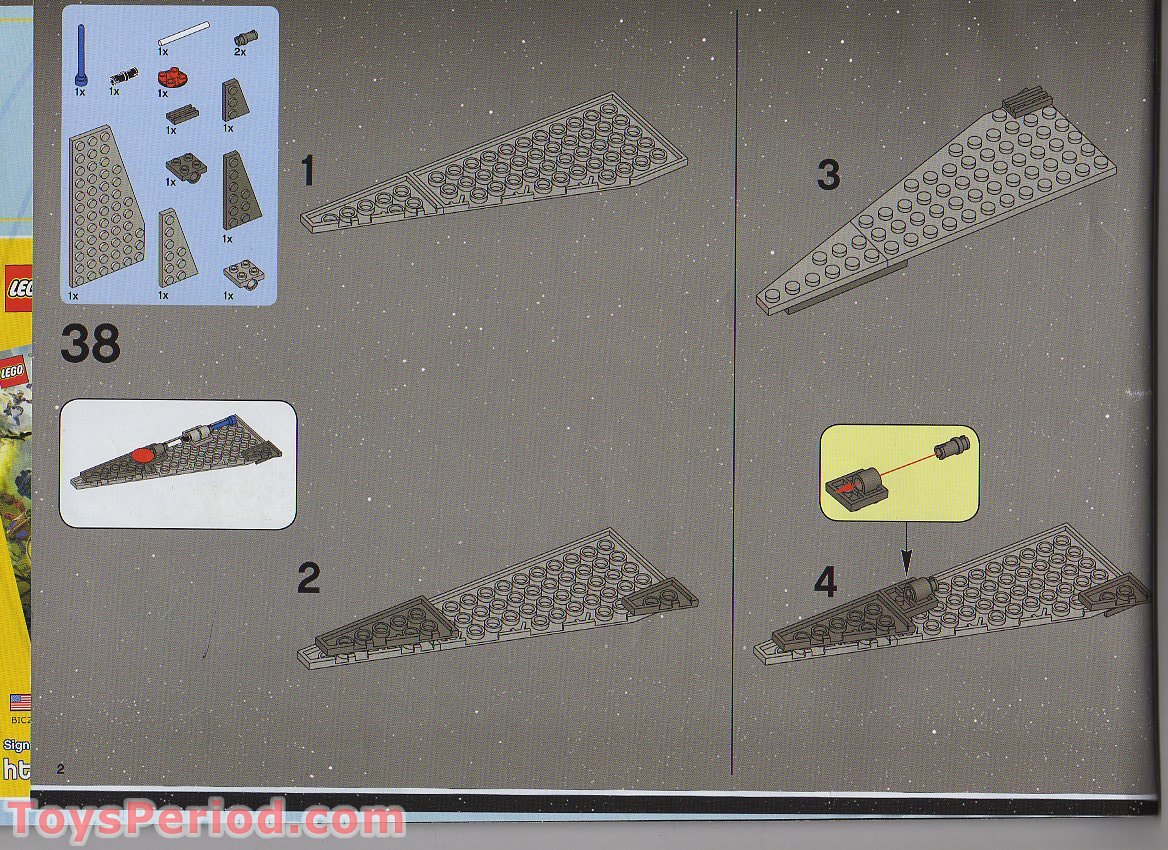 LEGO 6211 Imperial Star Destroyer Instructions and Parts List