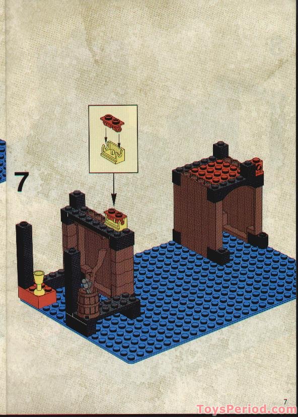LEGO 6249 Pirates Ambush Instructions and Parts List
