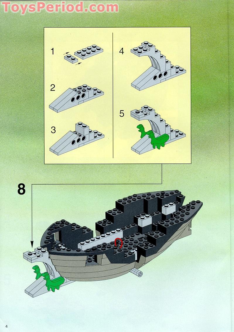 LEGO 6493 Flying Time Vessel Instructions and Parts List