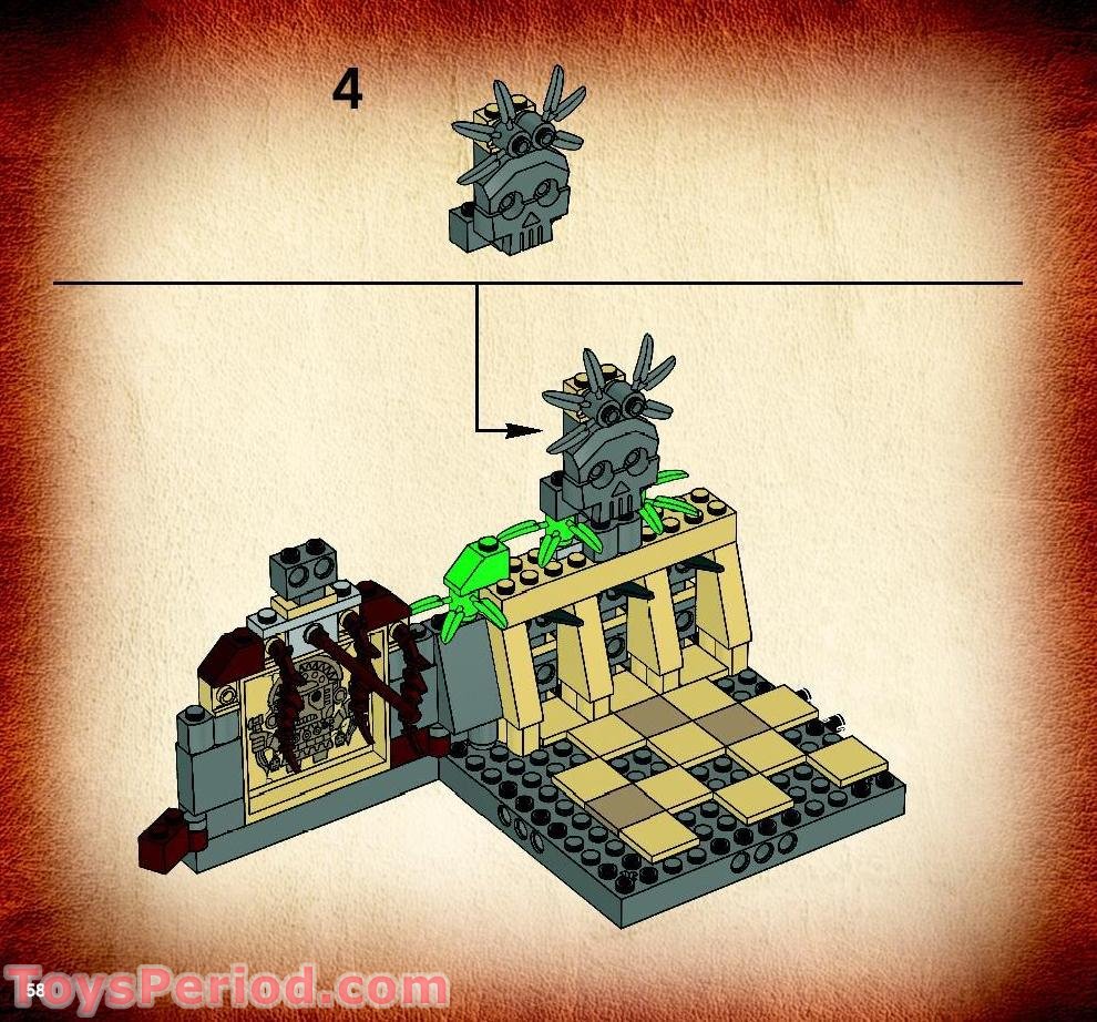 LEGO 7623 Temple Escape Instructions and Parts List