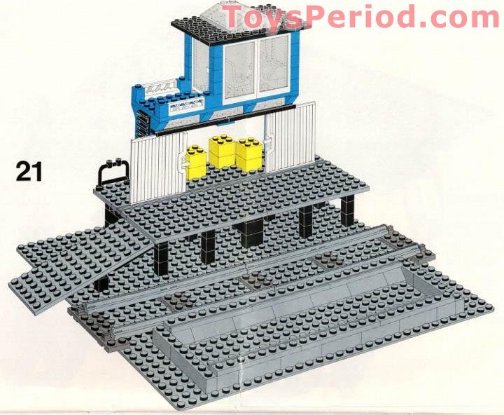 LEGO 7838 Goods Loading Terminal with Wagon Instructions and Parts List