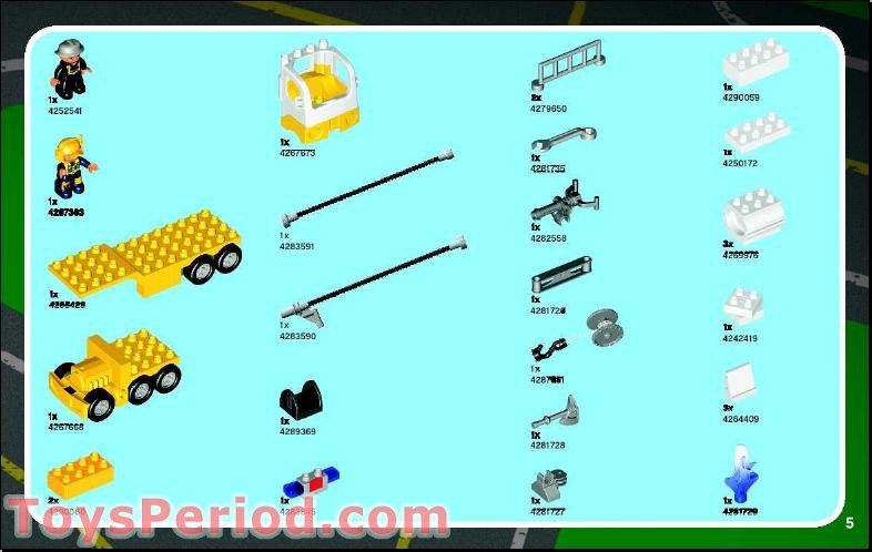 LEGO 7844 Airport Rescue Truck Instructions and Parts List