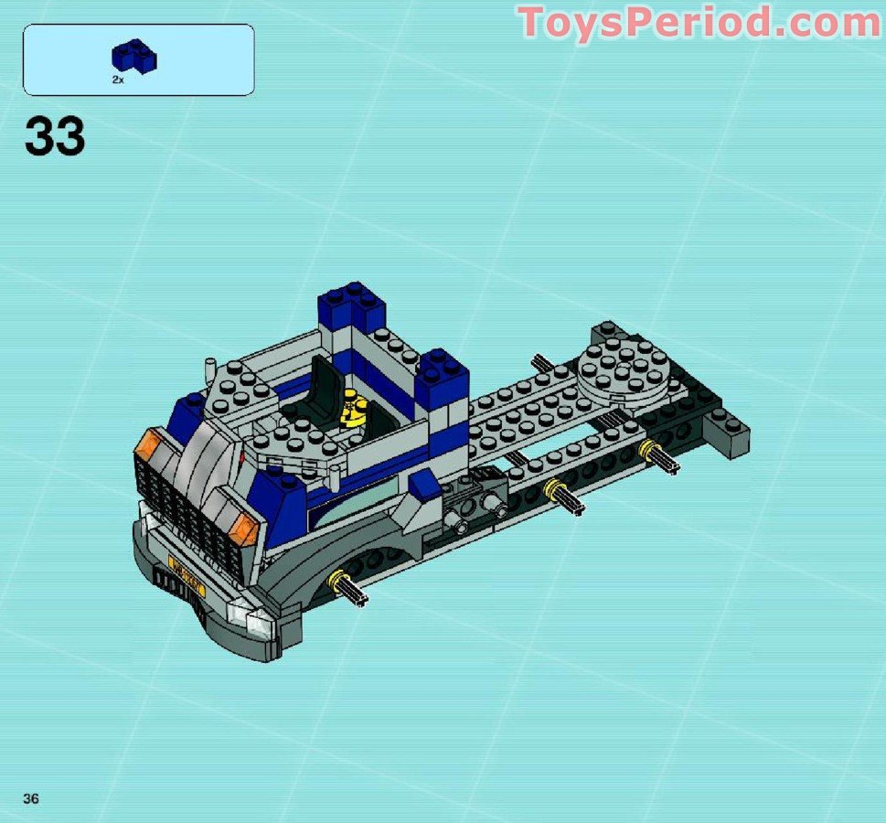 LEGO 8635 Mission 6: Mobile Command Center Instructions and Parts List