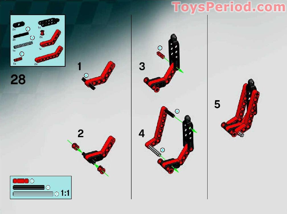 LEGO 8682 Nitro Intimidator Instructions and Parts List