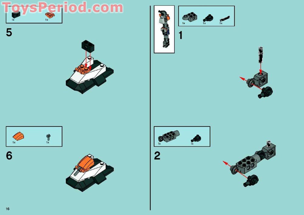 LEGO 8108 Mobile Devastator Instructions and Parts List