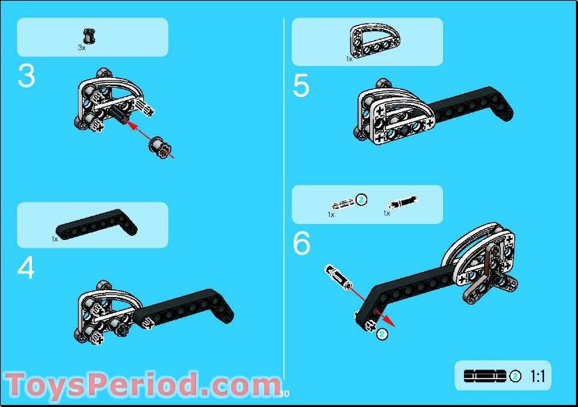 LEGO 8433 Cool Movers Instructions and Parts List