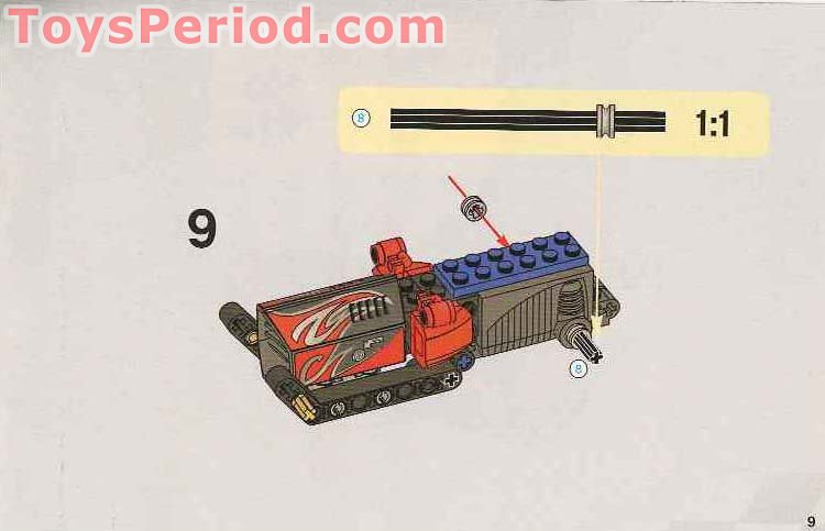 LEGO 8493 Red Ace Instructions and Parts List