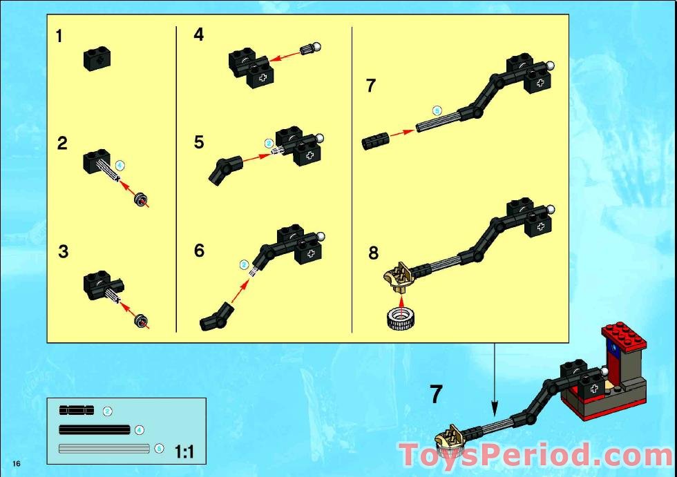 LEGO 3432 NBA Challenge Instructions and Parts List