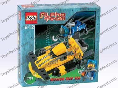 LEGO 4791 Alpha Team Sub-Surface Scooter Instructions and Parts List