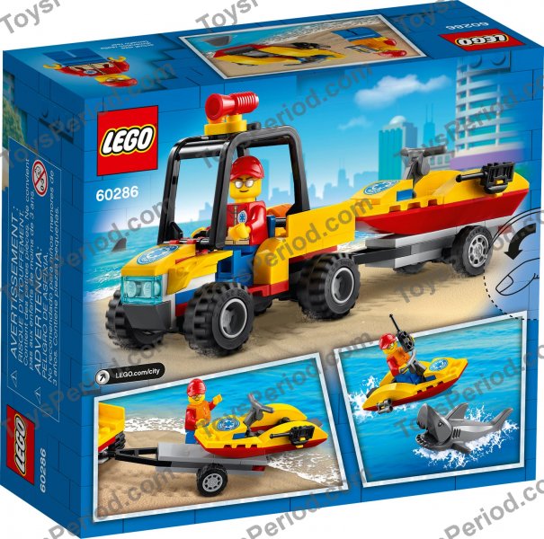 LEGO 60286 Beach Rescue ATV Set Parts List