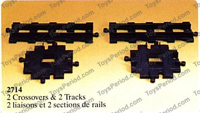 LEGO 2714 Crossing Tracks Set Parts List
