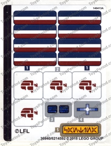 LEGO Sets with Part 75205stk01 Sticker Sheet for Set 75205 - (36940/ ...
