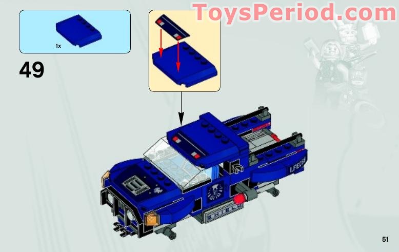 LEGO 6867 Loki's Cosmic Cube Escape Instructions and Parts List