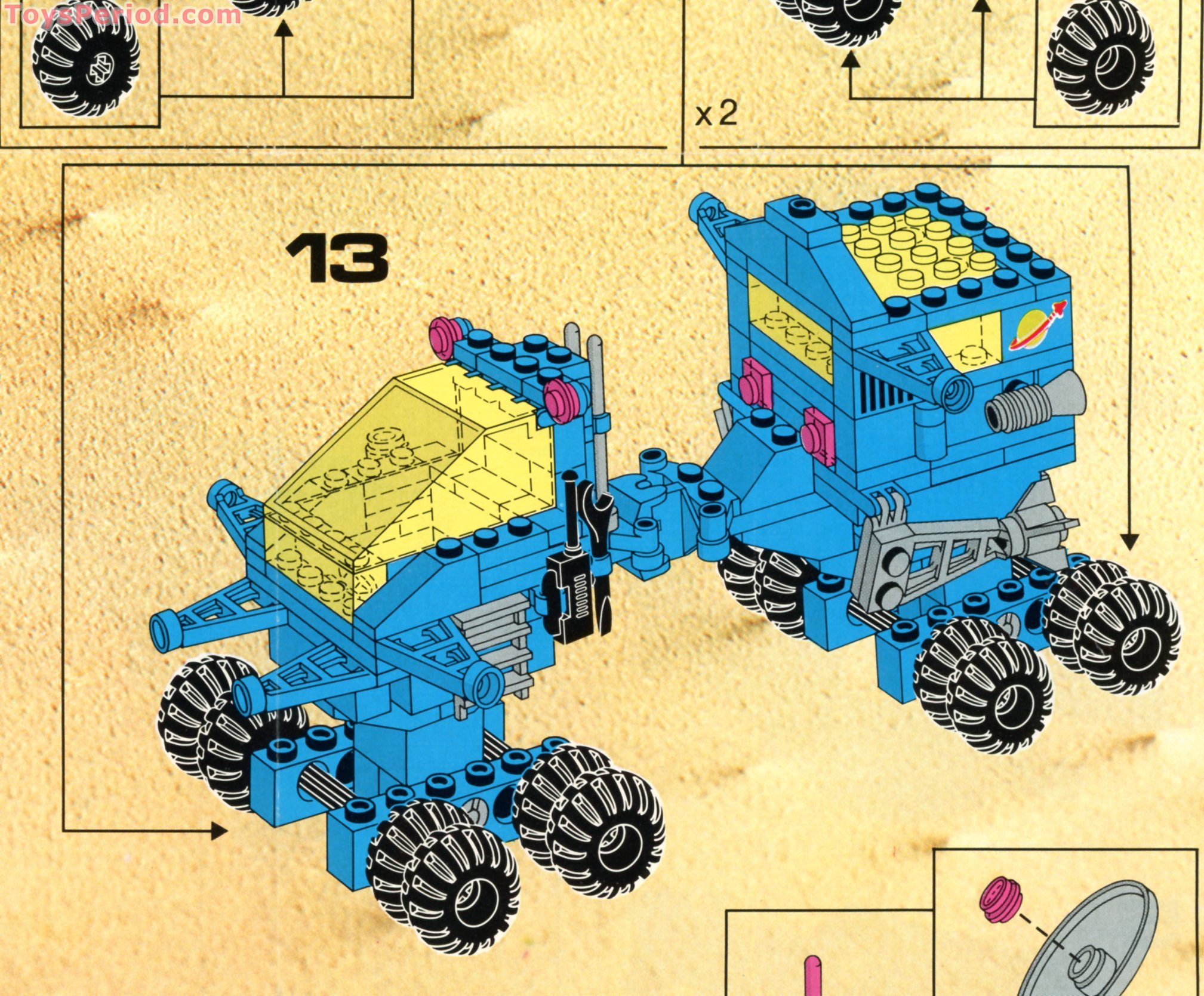 LEGO 6928 Uranium Search Vehicle Instructions and Parts List