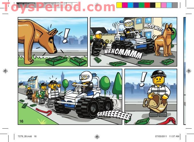 LEGO 7279 Police Minifigure Collection Instructions and Parts List
