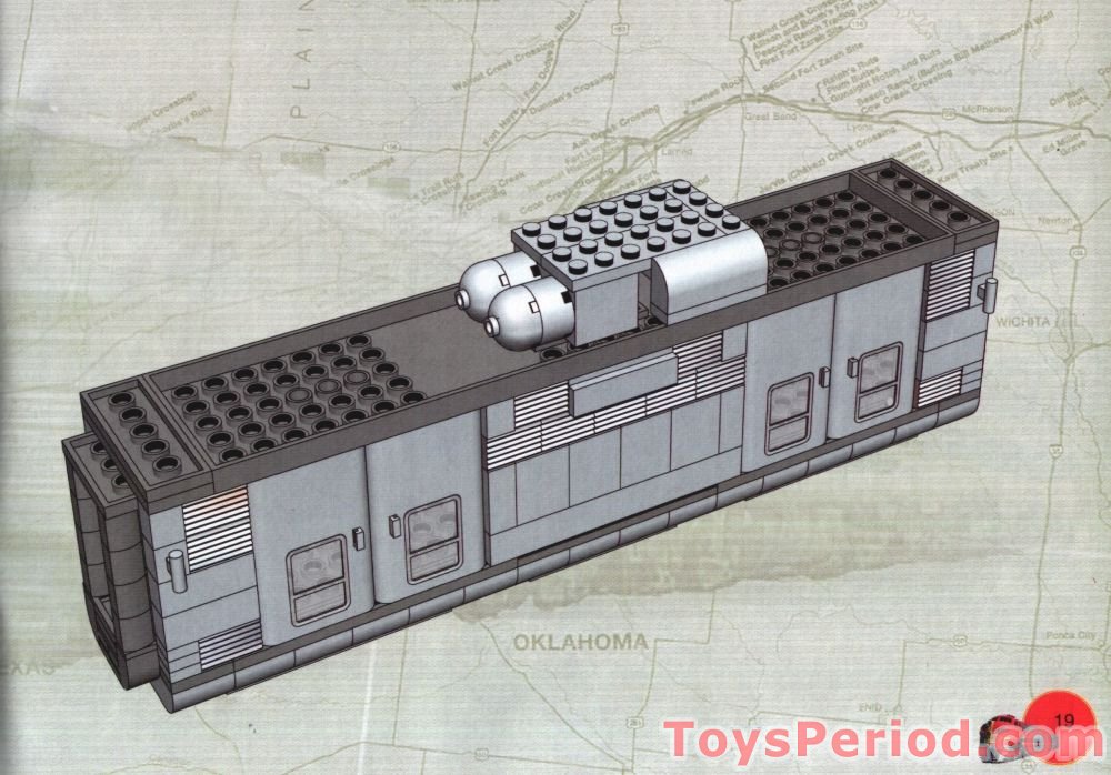 LEGO 10025 Santa Fe Cars - Set I, Mail or Baggage Car Instructions and ...