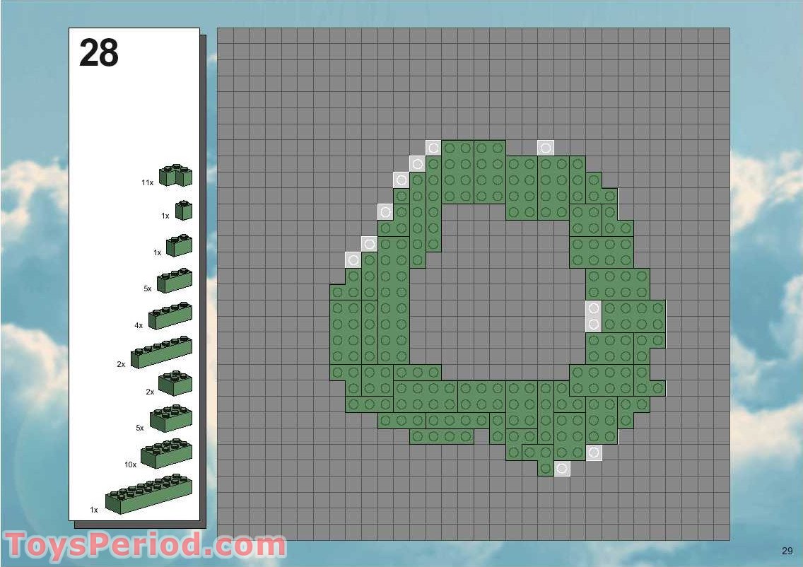 LEGO 3450 Statue of Liberty Sculpture Instructions and Parts List