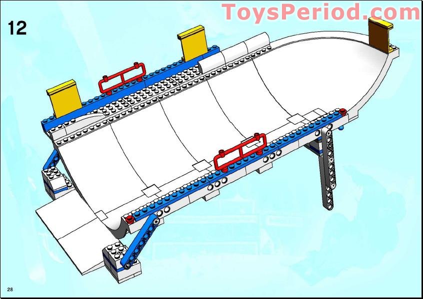 LEGO 3585 Snowboard Super Pipe Instructions and Parts List