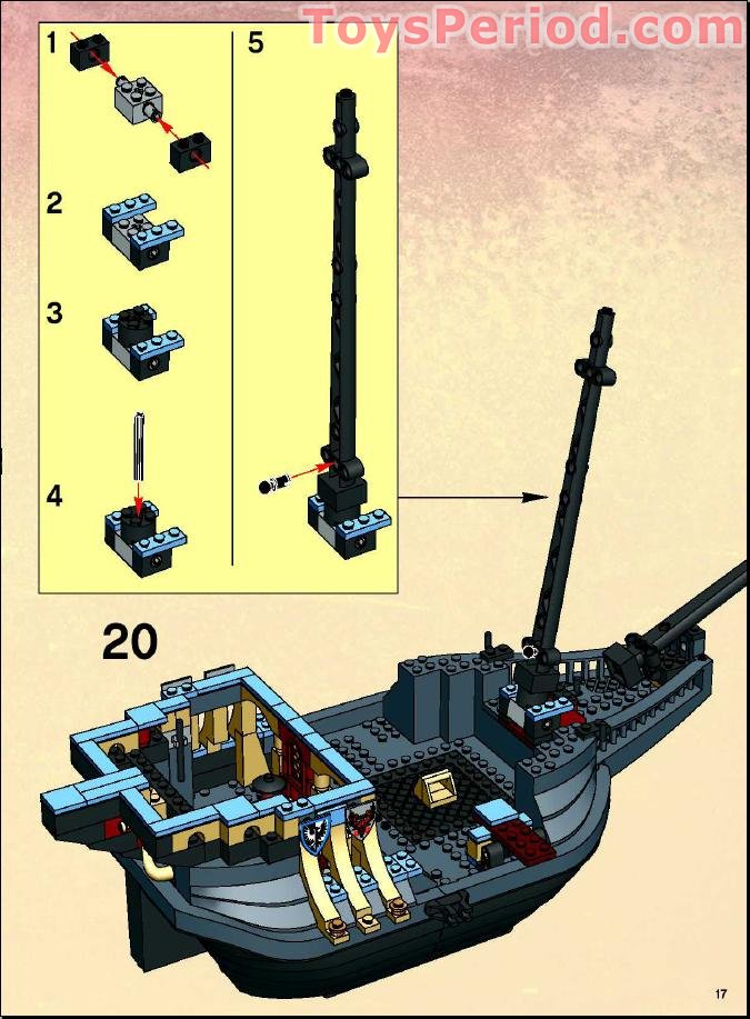 LEGO 4768-1 The Durmstrang Ship Instructions and Parts List
