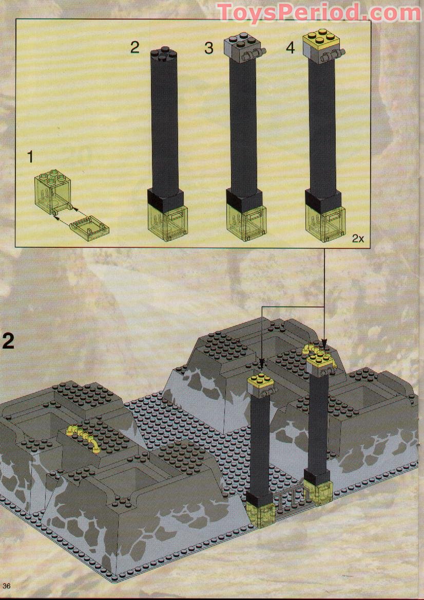 LEGO 4990 Rock Raiders Hq Instructions and Parts List