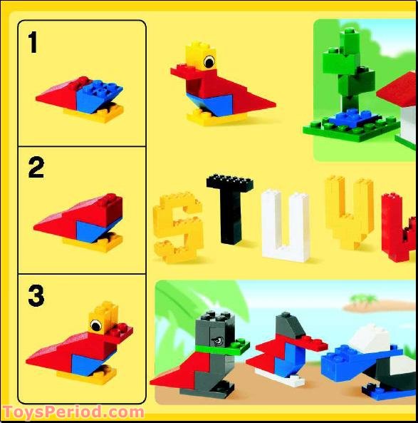 LEGO 4028 World of Bricks Blue Bucket Instructions and Parts List