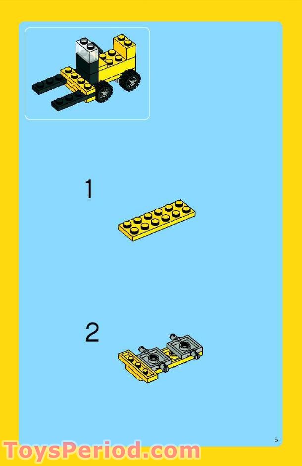 LEGO 6186 Build Your Own LEGO Harbor Instructions and Parts List