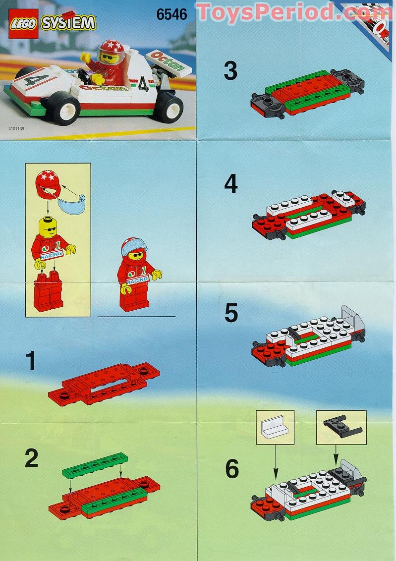 LEGO 6546 Slick Racer Instructions and Parts List
