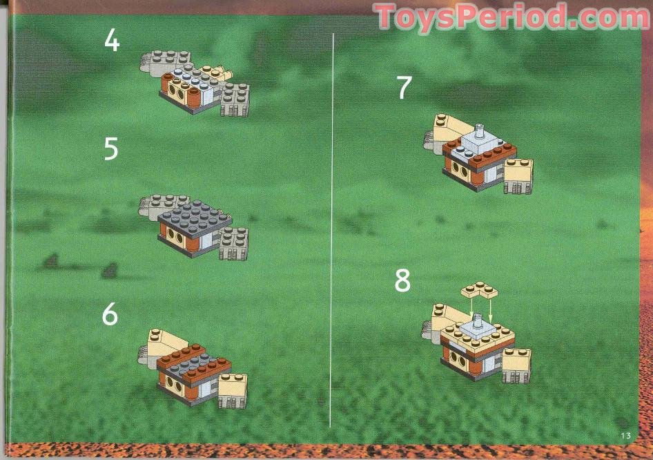 LEGO 7316 Excavation Searcher Instructions and Parts List