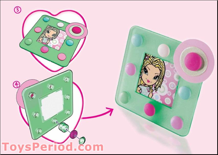 LEGO 7527 Pretty in Pink Beauty Set Instructions and Parts List