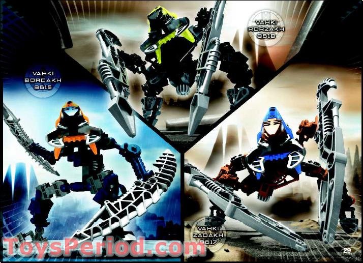 LEGO 8741 Toa Hordika Nuju Instructions and Parts List