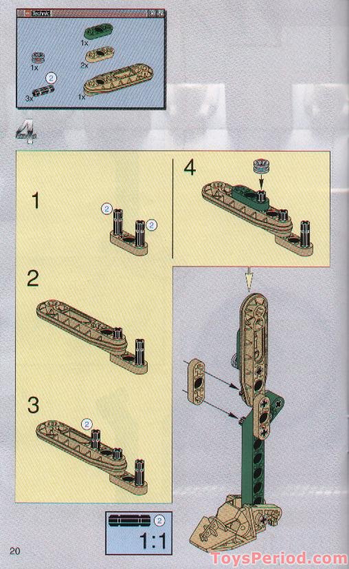 LEGO 8000 Pit Droid Instructions and Parts List