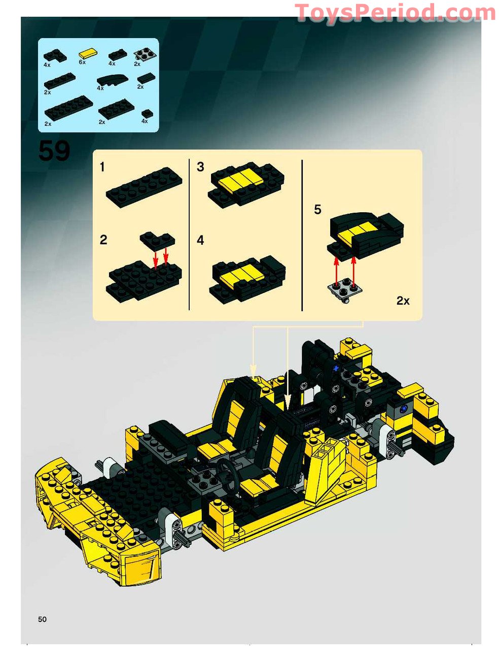 LEGO 8169 Lamborghini Gallardo LP 560-4 Instructions and Parts List