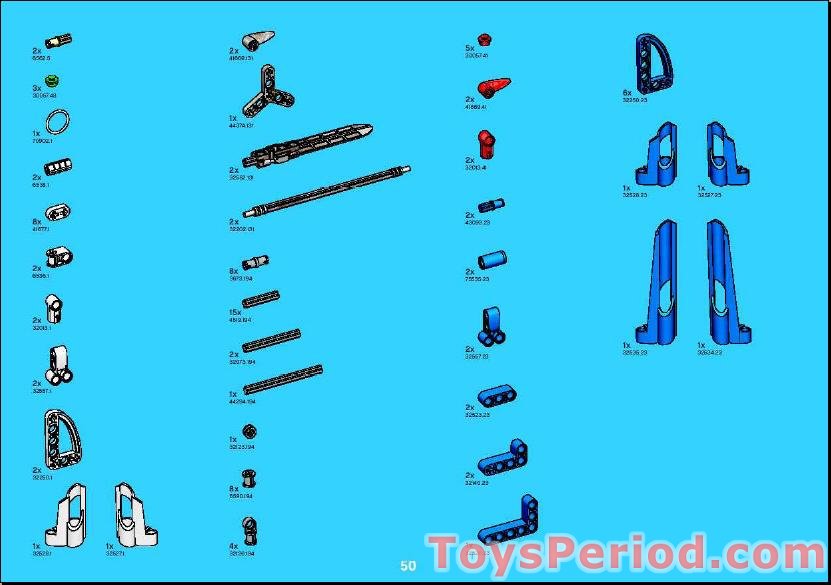 LEGO 8433 Cool Movers Instructions and Parts List