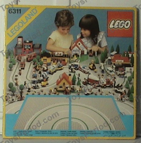 LEGO 6311 Two Curved Road Plates Instructions and Parts List
