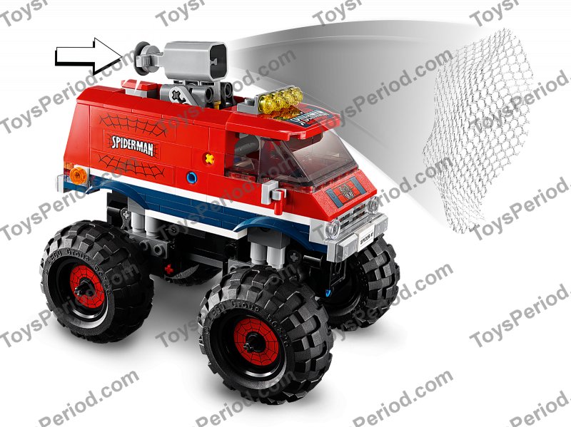 LEGO 76174 Spider-Man's Monster Truck vs. Mysterio Set Parts List