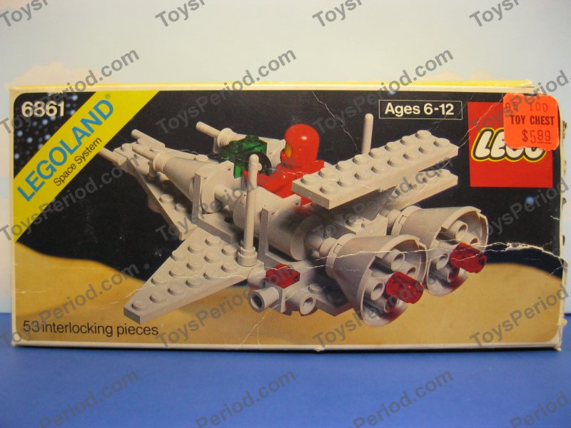 Space Theme Sets - LEGO 6861 X1 Patrol Craft Vintage Space Ship Set ...