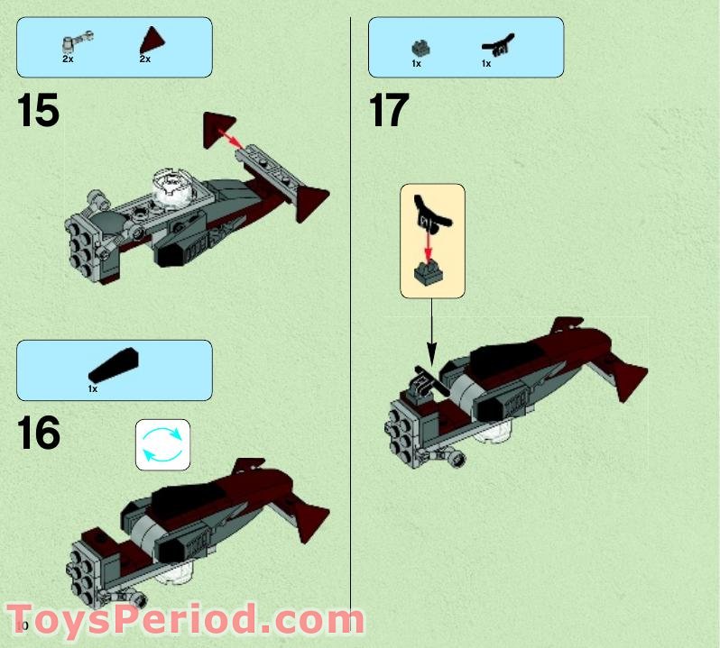 LEGO 75017 Duel on Geonosis Instructions and Parts List