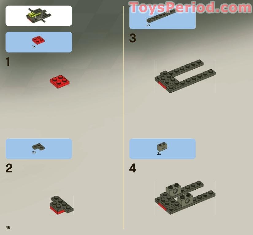 LEGO 8898 Wreckage Road Instructions and Parts List
