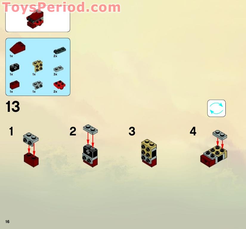 LEGO 9448 Samurai Mech Instructions and Parts List