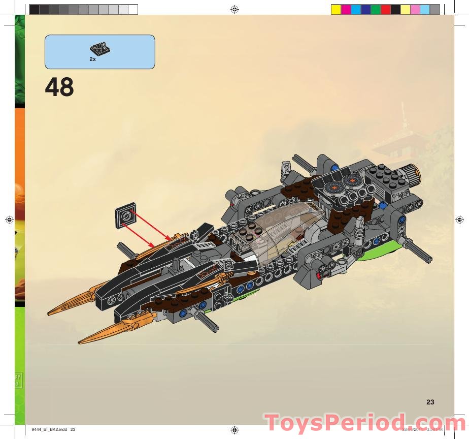 LEGO 9444 Cole's Tread Assault Instructions and Parts List